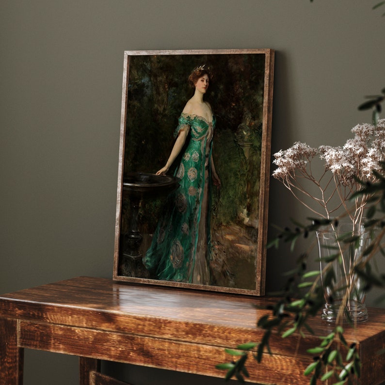 Vintage Woman Portrait Print | Renaissance Wall Art (digital Download ...