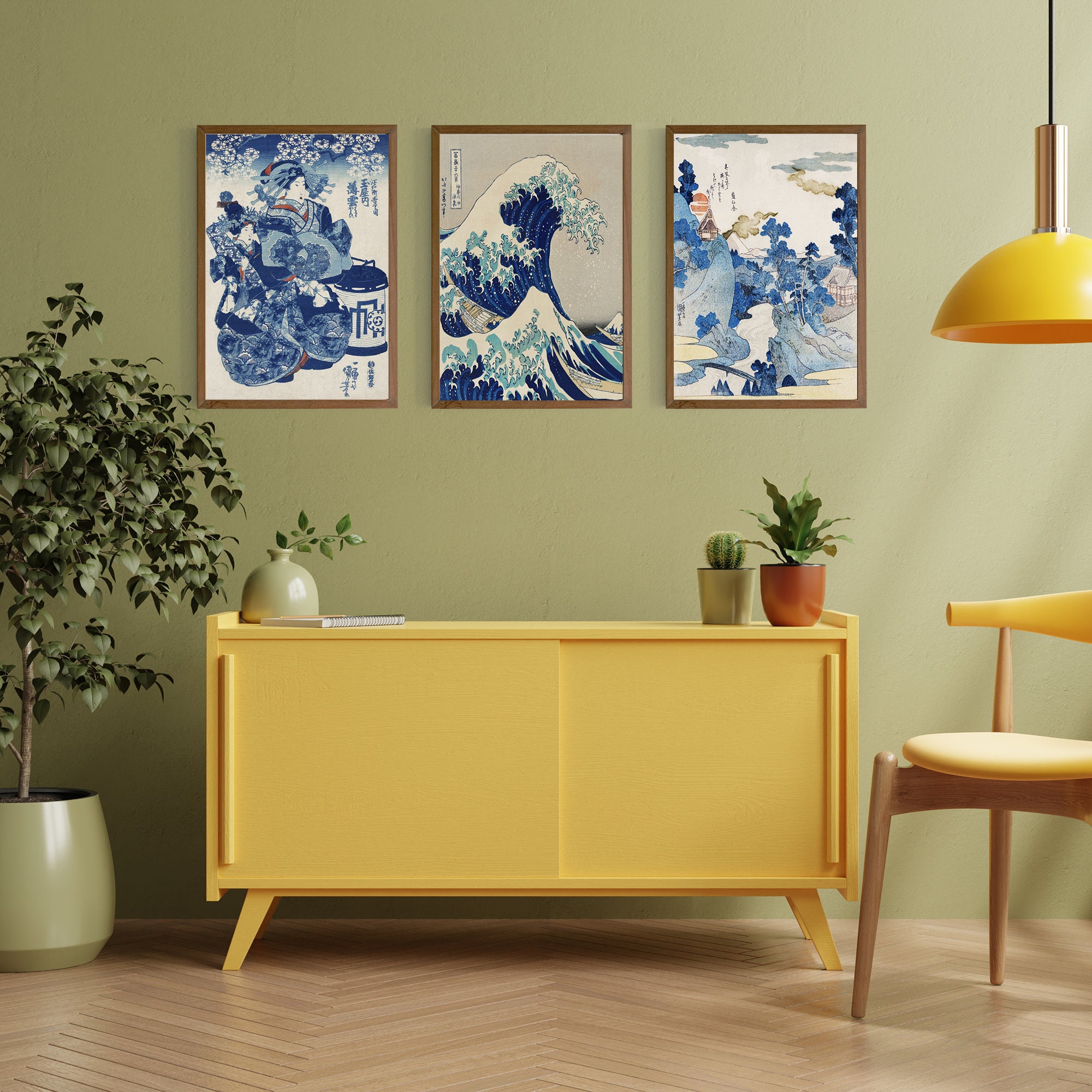 Japanese Woodblock Prints Set | Ukiyo-e Gallery Wall (digital Download ...