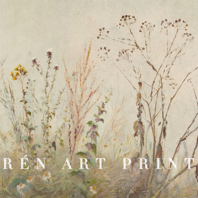 Vintage Muted Landscape Painting | Printable Antique Art (digital ...