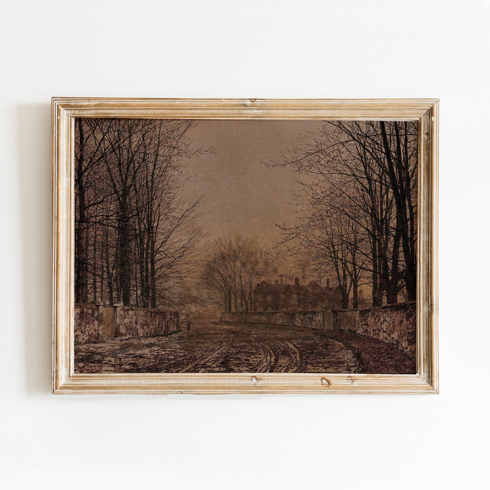 Moody Fall Landscape Gallery Wall Art Vintage Autumn - Etsy