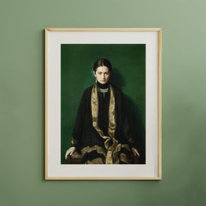 Antique Portrait Painting PRINTABLE | Vintage Lady Portrait Wall Art ...