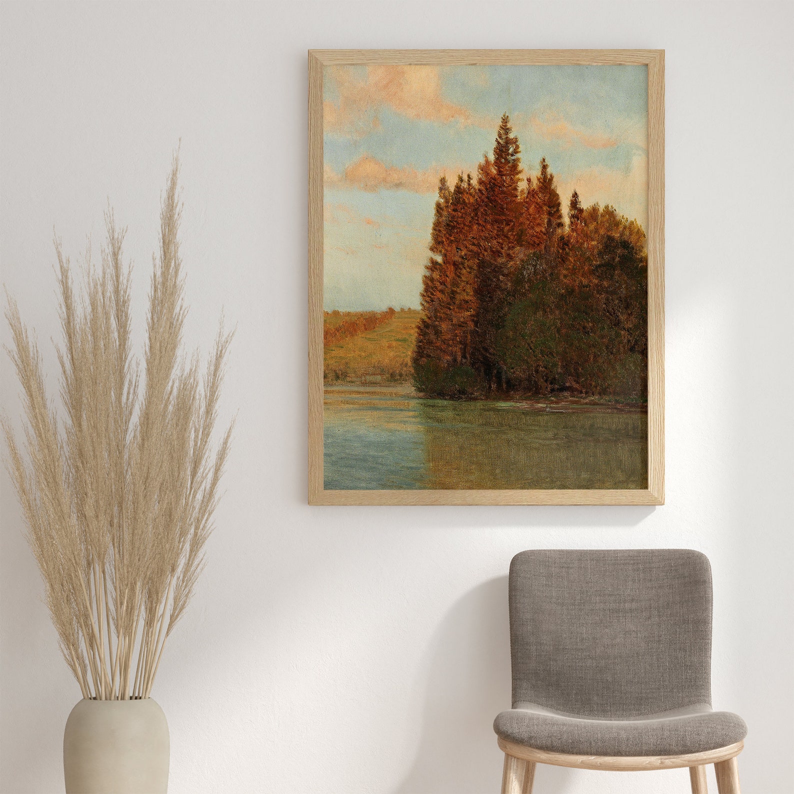 Fall Landscape Wall Art Autumn Landscape Painting Nature PRINTABLE Art ...