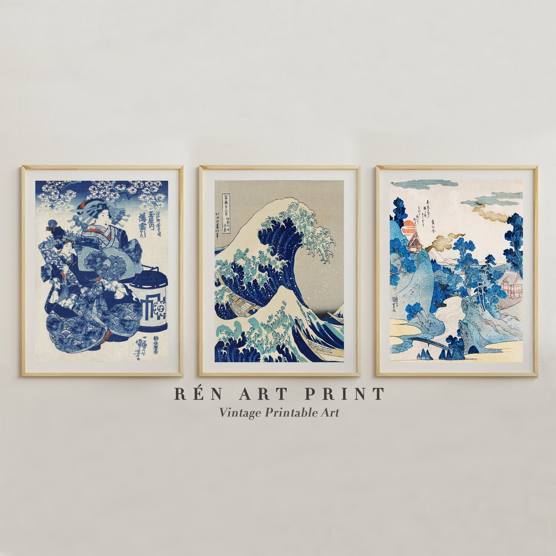 Japanese Prints Set of 3 | Gallery Wall Set | Asian Printable Art ...