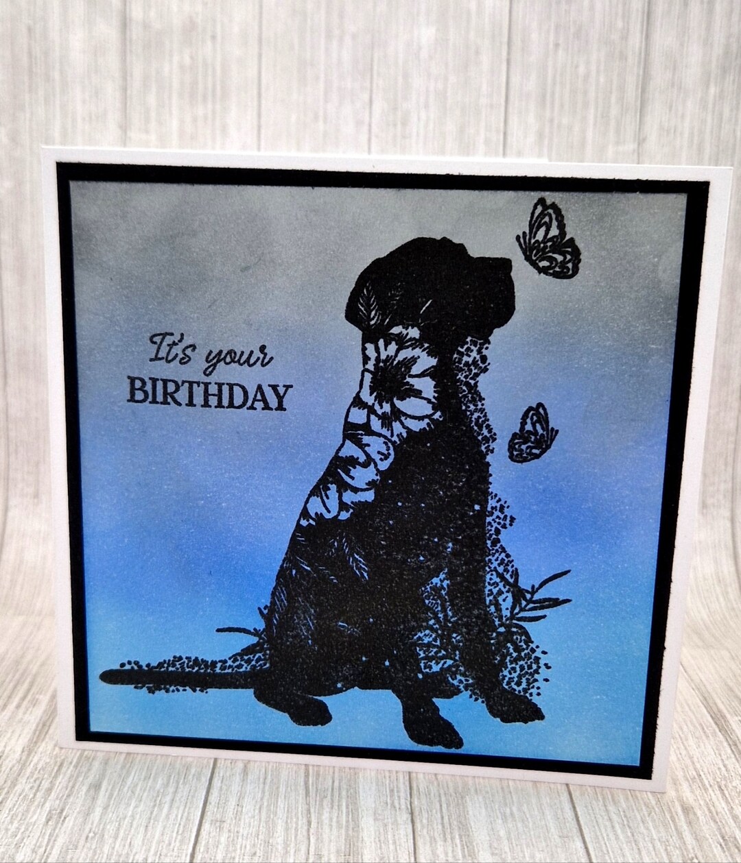 Labrador Birthday Card. Labrador Thank You Card. Personalised Labrador ...