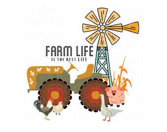 Transparent Background Farm - Etsy