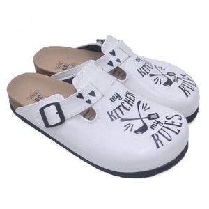 Kitchen Chef Shoes, Chef Clogs, Custom Chef Shoes, Chef Womens Leather ...