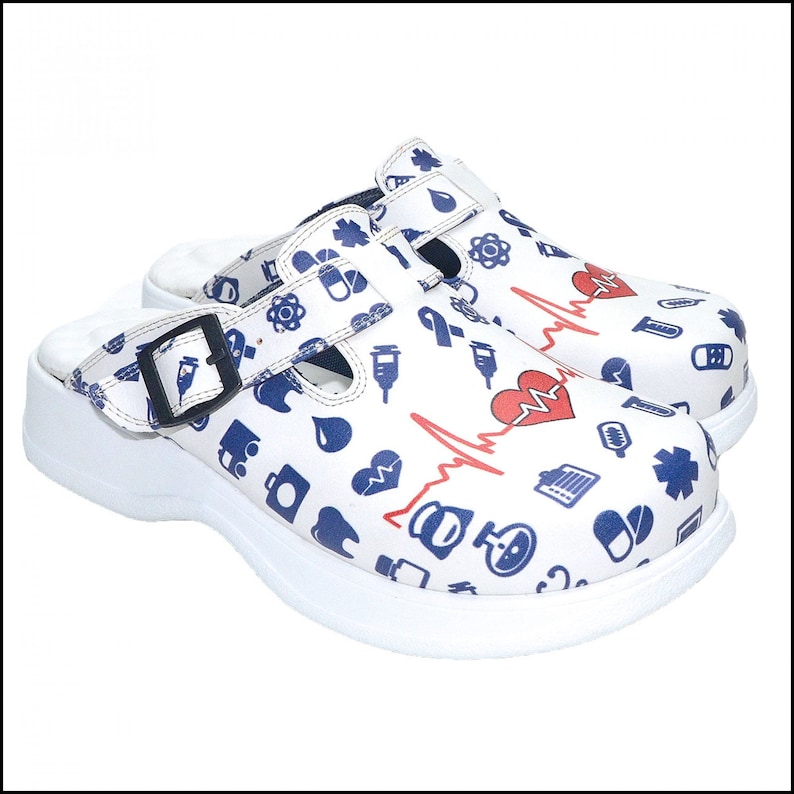 Nurse Shoes Nursing Clogs Doctor Heel Slippers 100% - Etsy