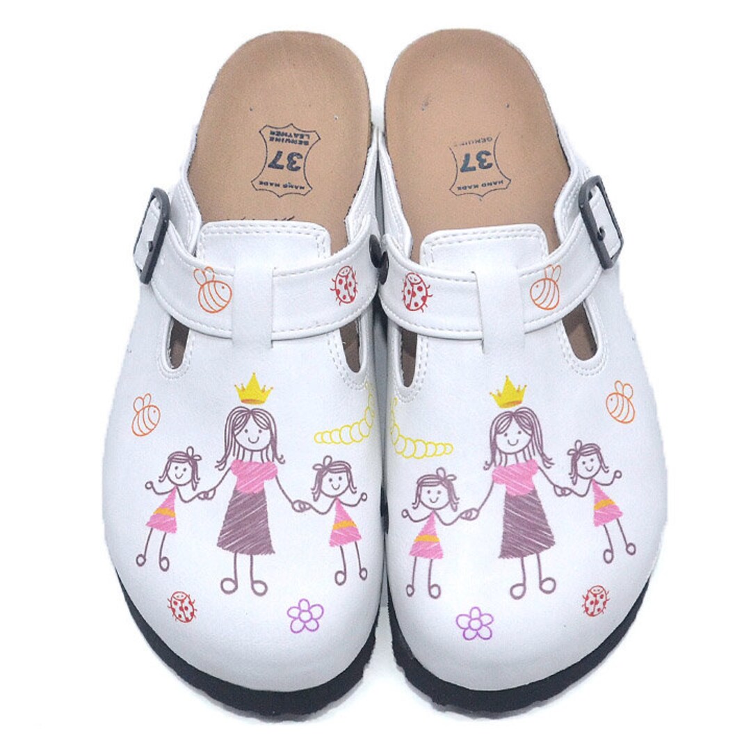 Kindergarten Teacher Clogs, "child and Teacher" Themed Women's Teacher ...