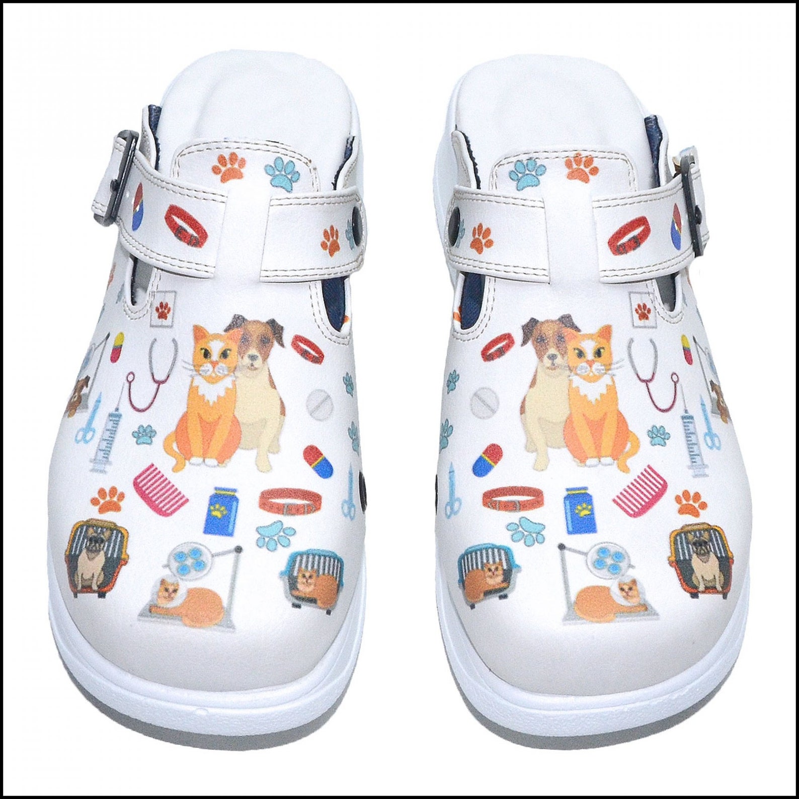 Vet Shoes, Veterinarian Clogs, Veterinary, Vet Tech, Cat and Dog Themed ...