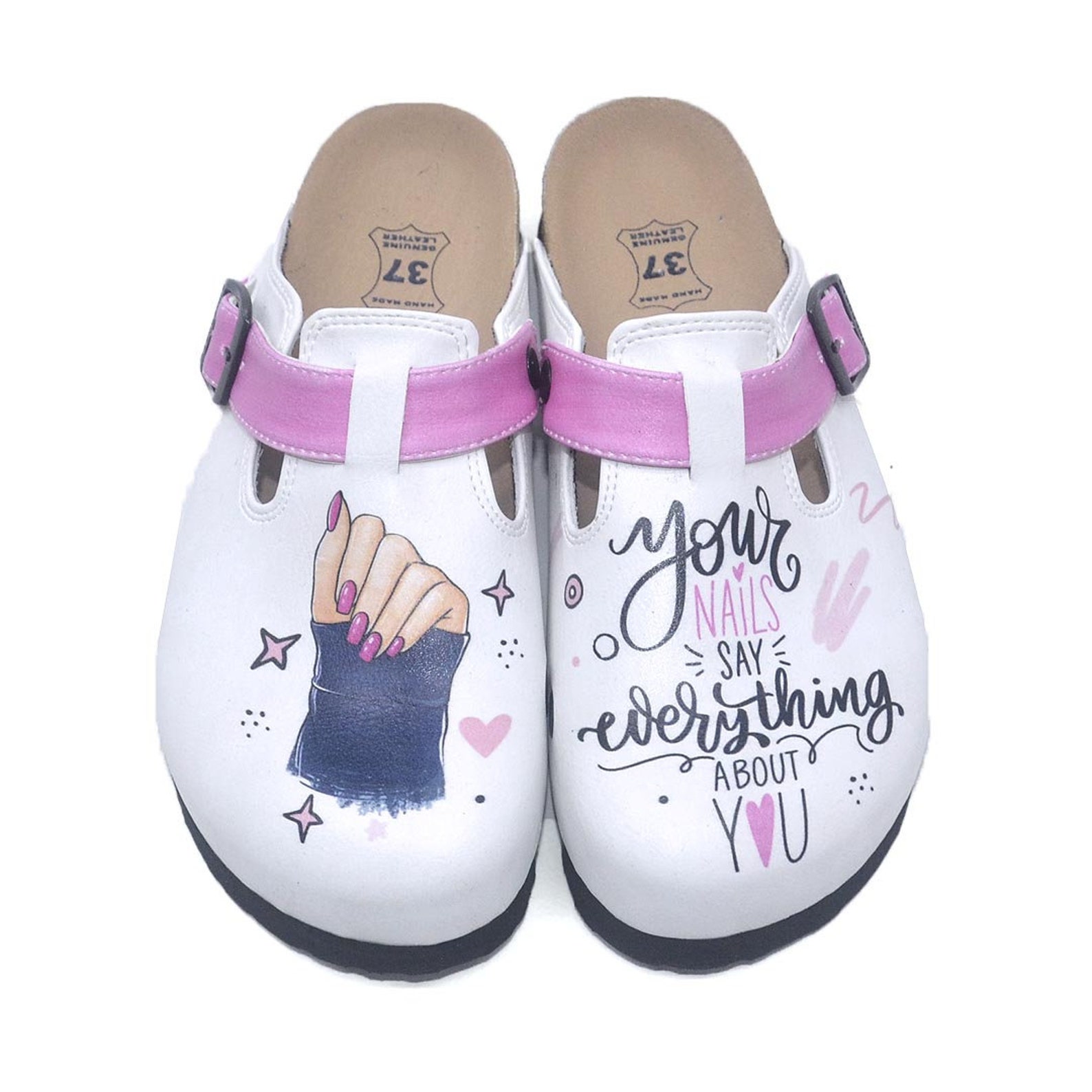 Nail Polish Themed Comfortable and Professional Women's Clogs - Etsy