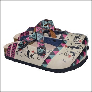 I Love CATS, Black CATS, CATS Family Themed Comfortable Women's Clogs ...