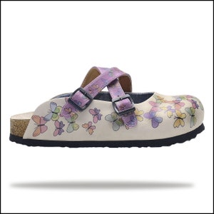 BUTTERFLY Themed Cross Band Comfortable Women's Clogs, Traveler Clogs ...