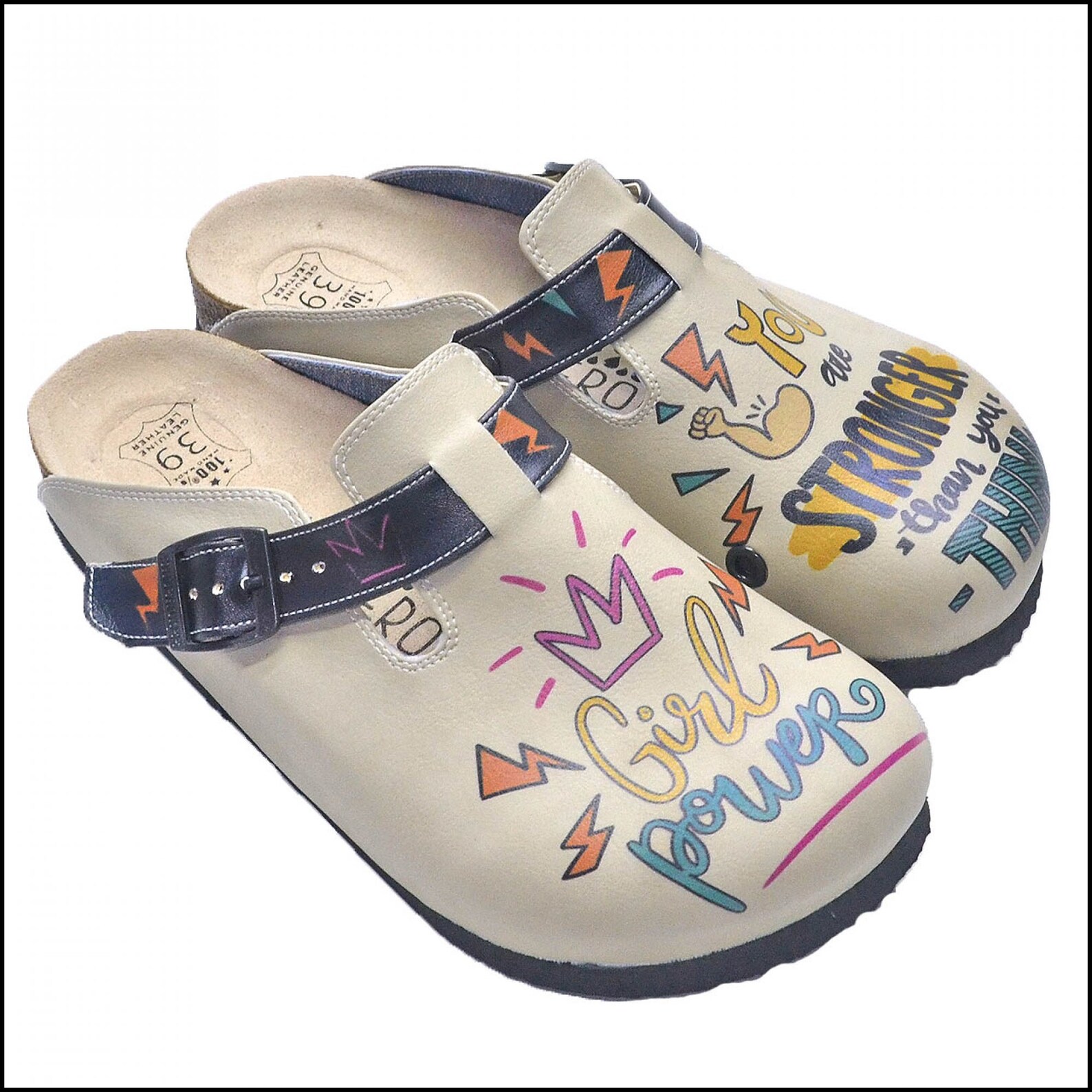 Always Be Strong! Themed Professional Women's Clogs, Women Empowerment ...
