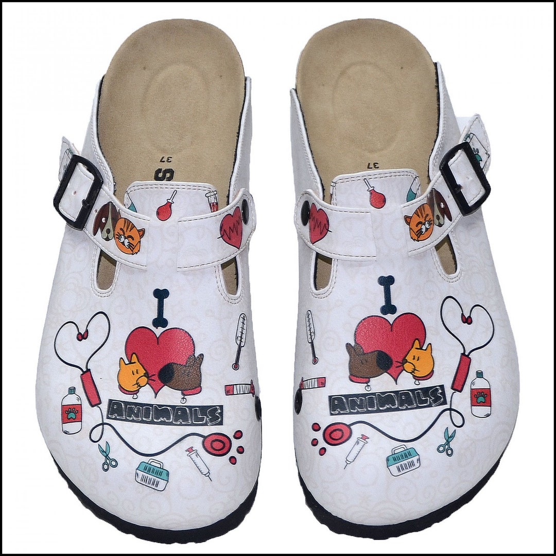 Animal Themed Comfortable Women's Clogs, Specially Produced for Animal ...