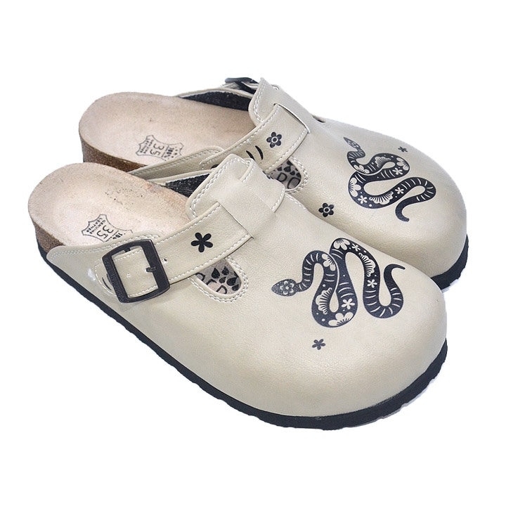 Snake Themed Professional Women's Clogs, Nursing Shoes, Doctor Sandals ...