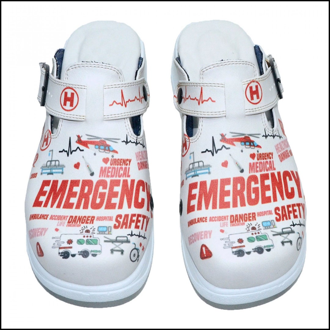 Nurse Paramedic Clogs, Paramedic Shoes, COMFORTABLE Emergency Medicine ...