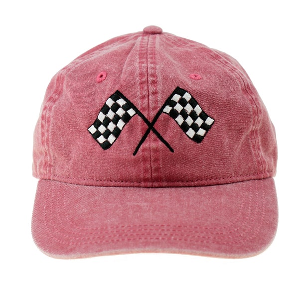 Checkered Racing Hat - Etsy