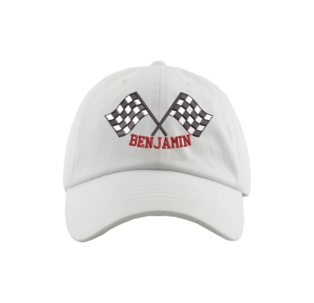Embroidered Custom Toddler Kids Race Car Hat, Custom Name Hat With ...