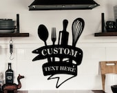 Personalized Kitchen Sign Custom Metal Sign for Kitchen - Etsy
