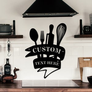 Personalized Kitchen Sign Custom Metal Sign for Kitchen Nana's Kitchen ...