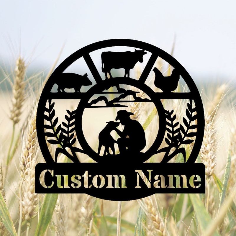 Custom Farm Sign - Etsy