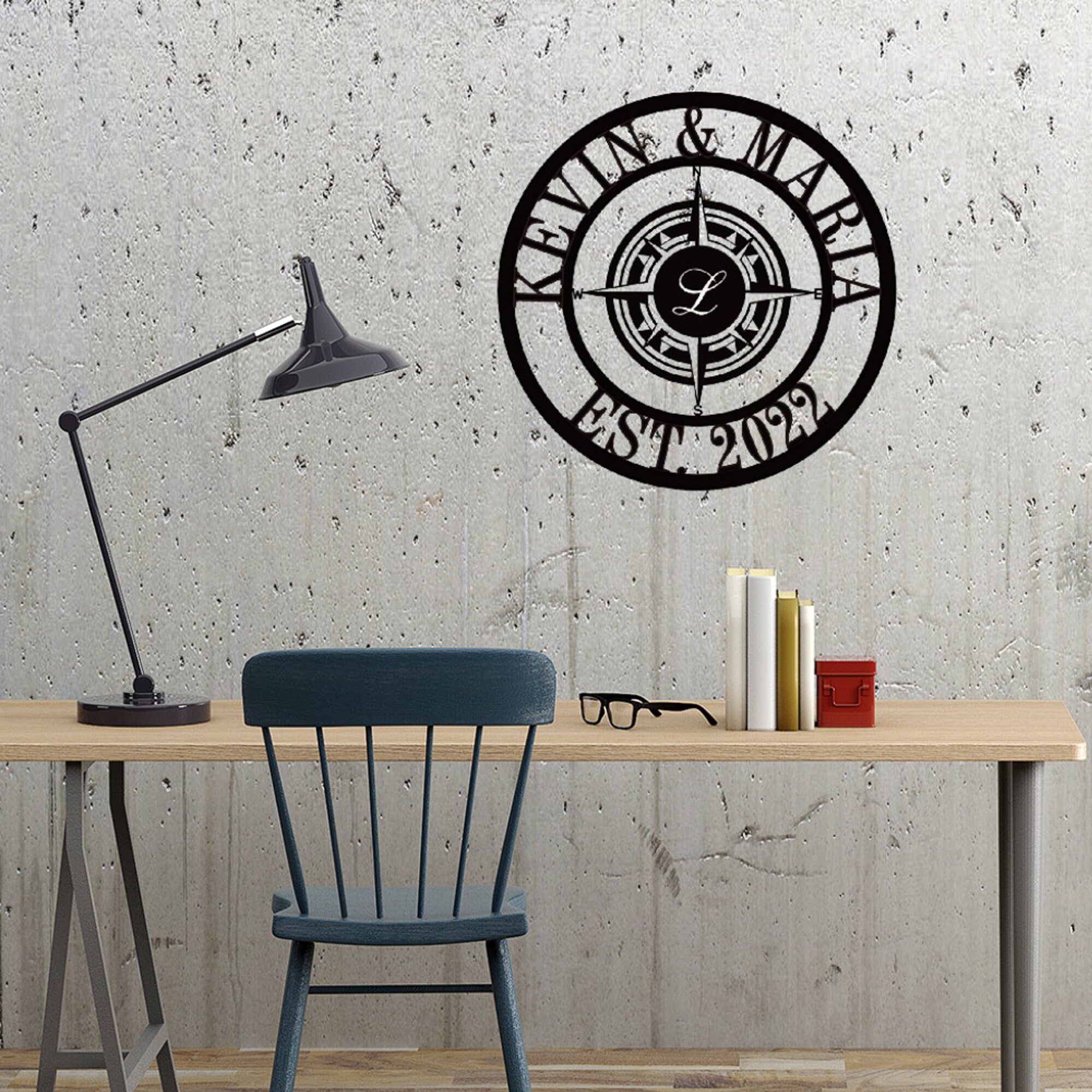 Personalized Compass Metal Sign Compass Metal Wall Art Metal - Etsy