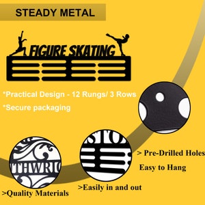 Custom Figure Skating Medal Hanger Figure Skating Medal Holder With ...