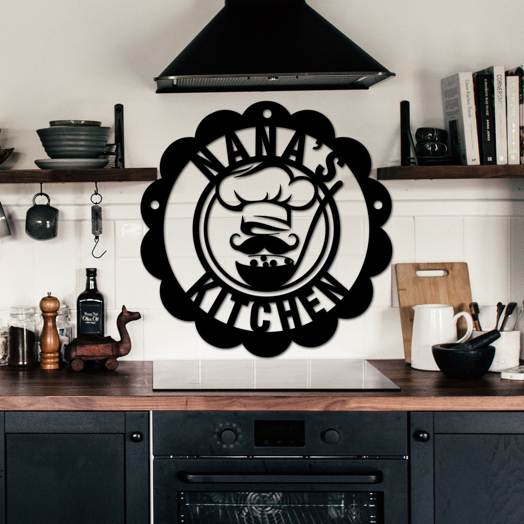 Personalized Metal Sign for Kitchen Custom Kitchen Sign Backsplash Sign ...