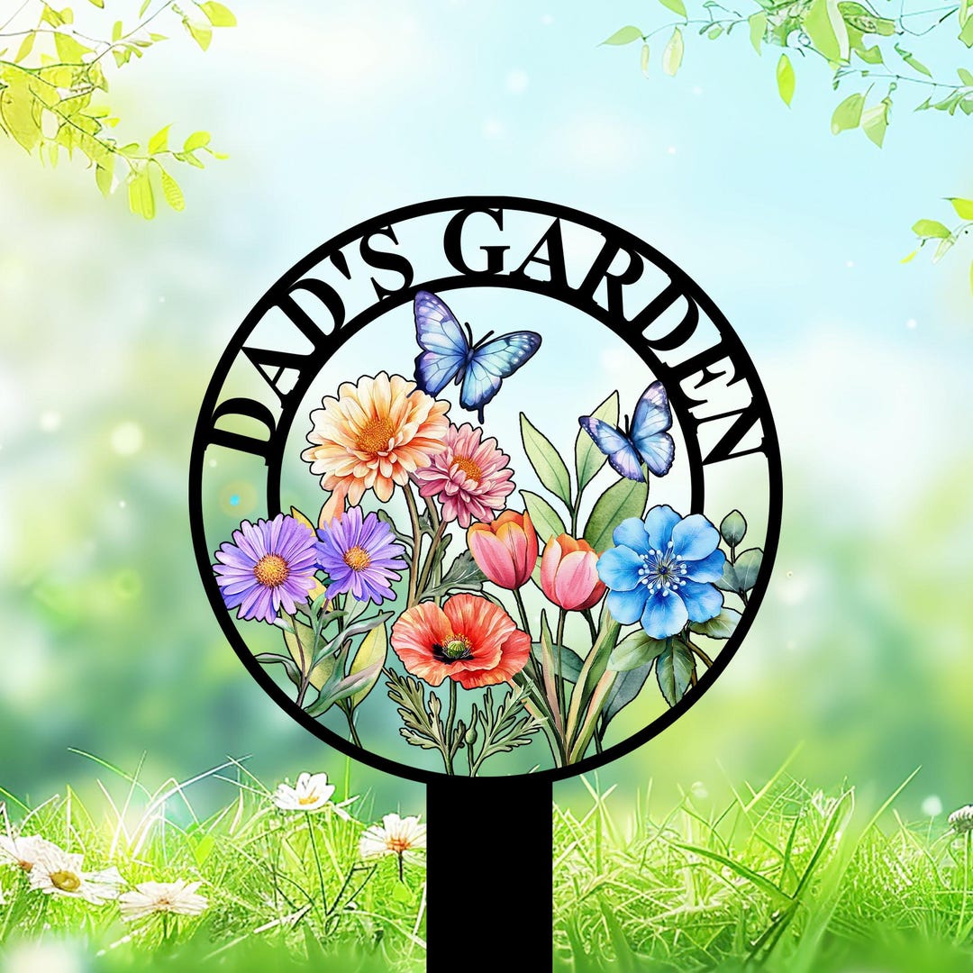 Personalized Metal Garden Stake: Custom Welcome Sign - Etsy
