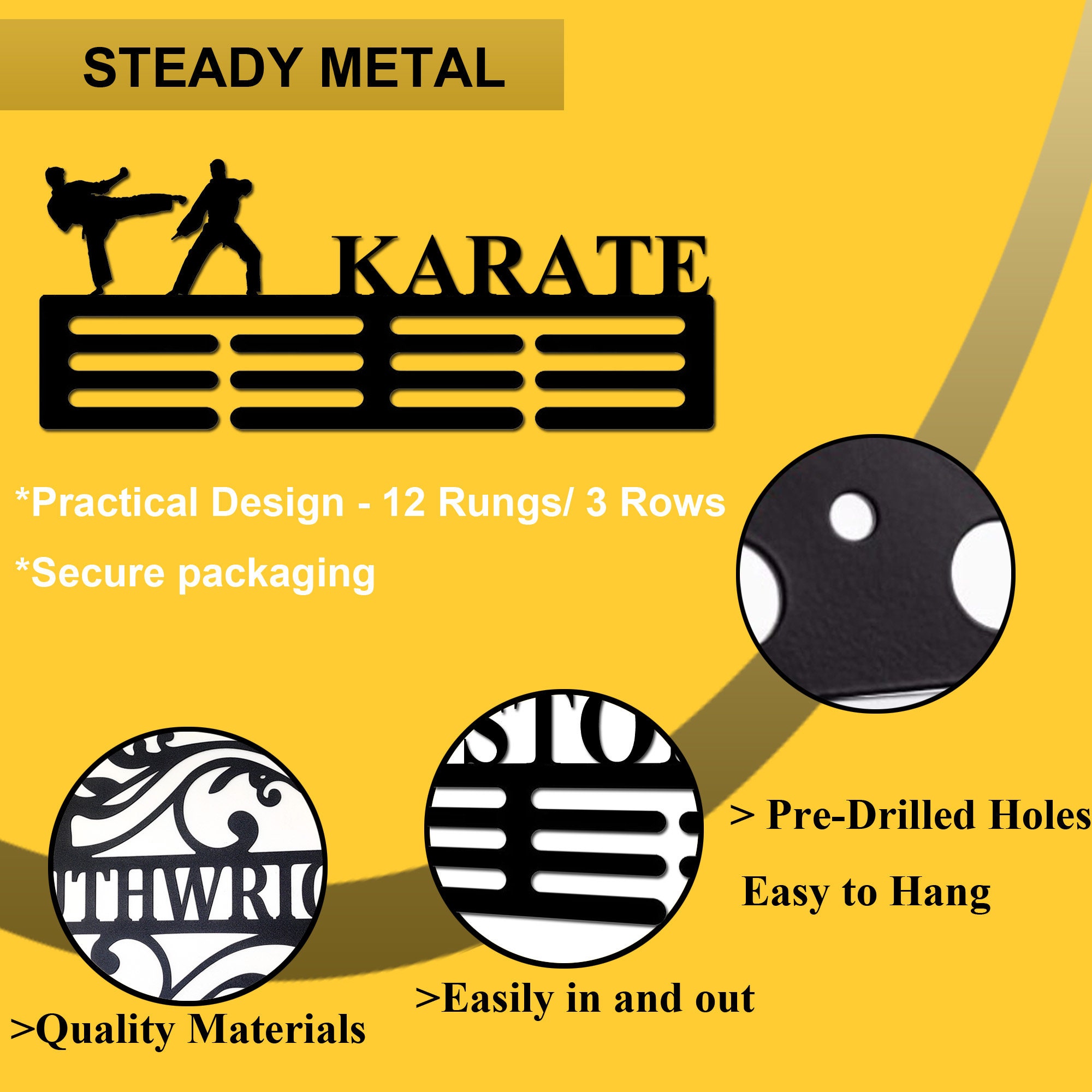 Custom Metal Karate Medal Holder Karate Medal Hanger Medal - Etsy Ireland