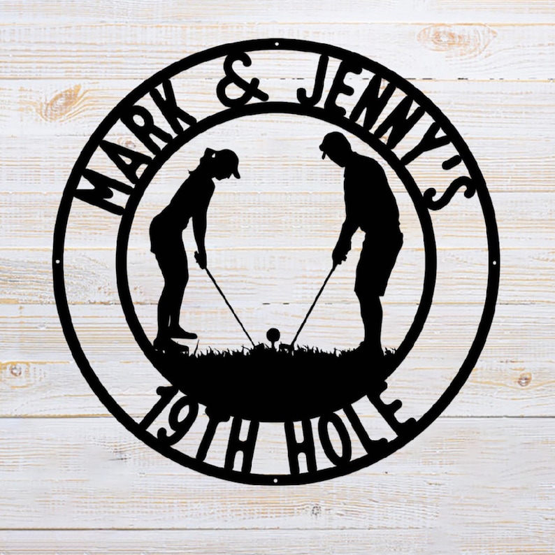 Custom Golf Metal Sign Golf Metal Wall Art Mountain - Etsy