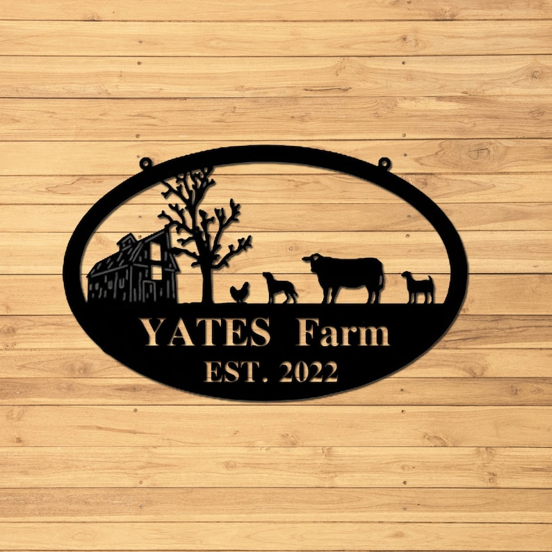 Custom Metal Farm Sign Metal Farm Sign Metal Ranch Sign Metal - Etsy