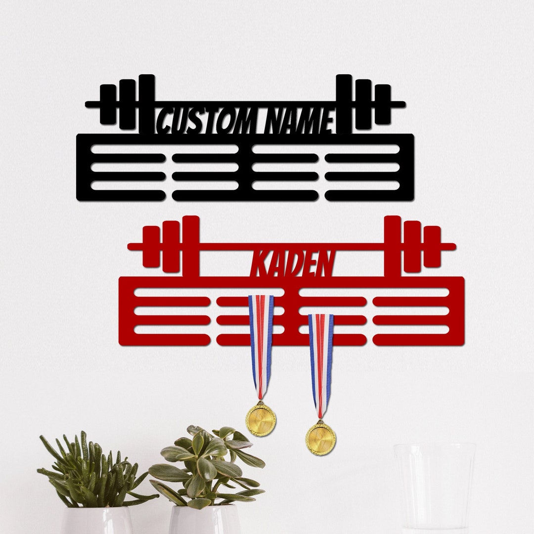 Powerlifting Medal Hanger Powerlifting Medal Holder 12 Rungs for Medals ...