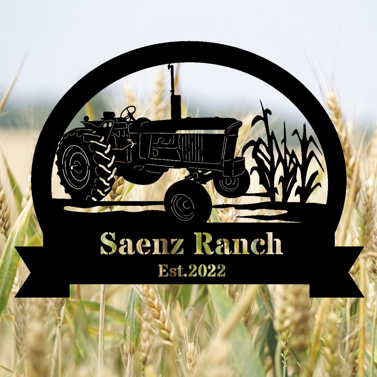 Metal Tractor Sign Personalized Tractor Metal Wall Art Custom - Etsy