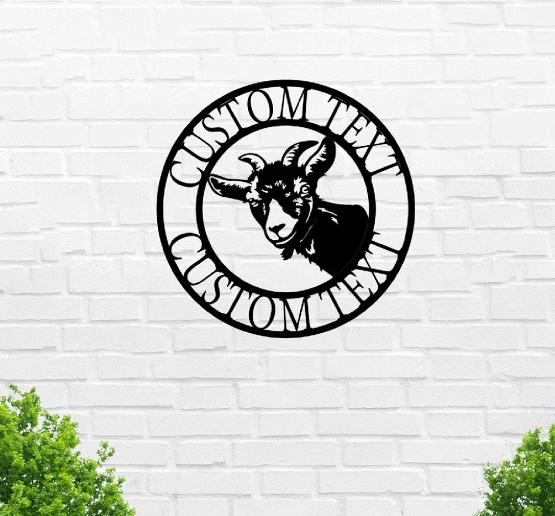 Personalized Goat Metal Sign Goat Metal Wall Art Goat Ranch - Etsy