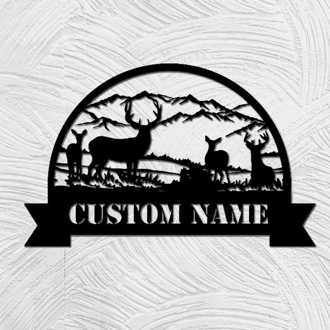 Personalized Deer Metal Sign Cabin Sign Deer Hunter Sign - Etsy