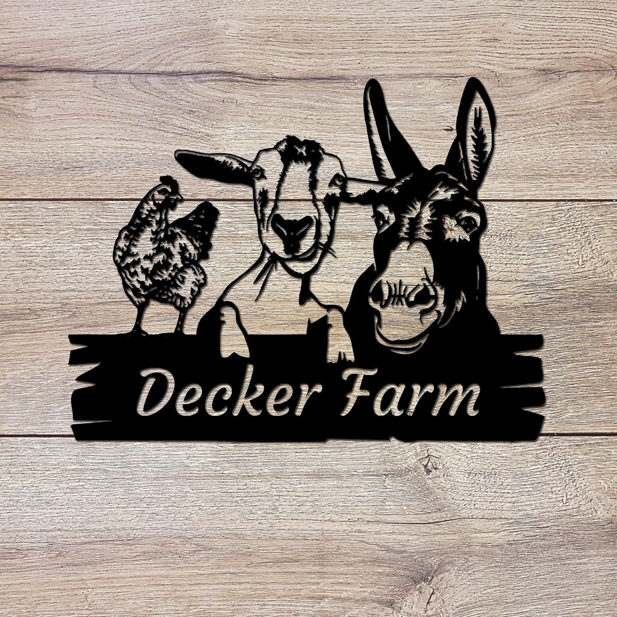 Personalized Metal Farm Signs Farm Sign Outdoor With Animals - Etsy