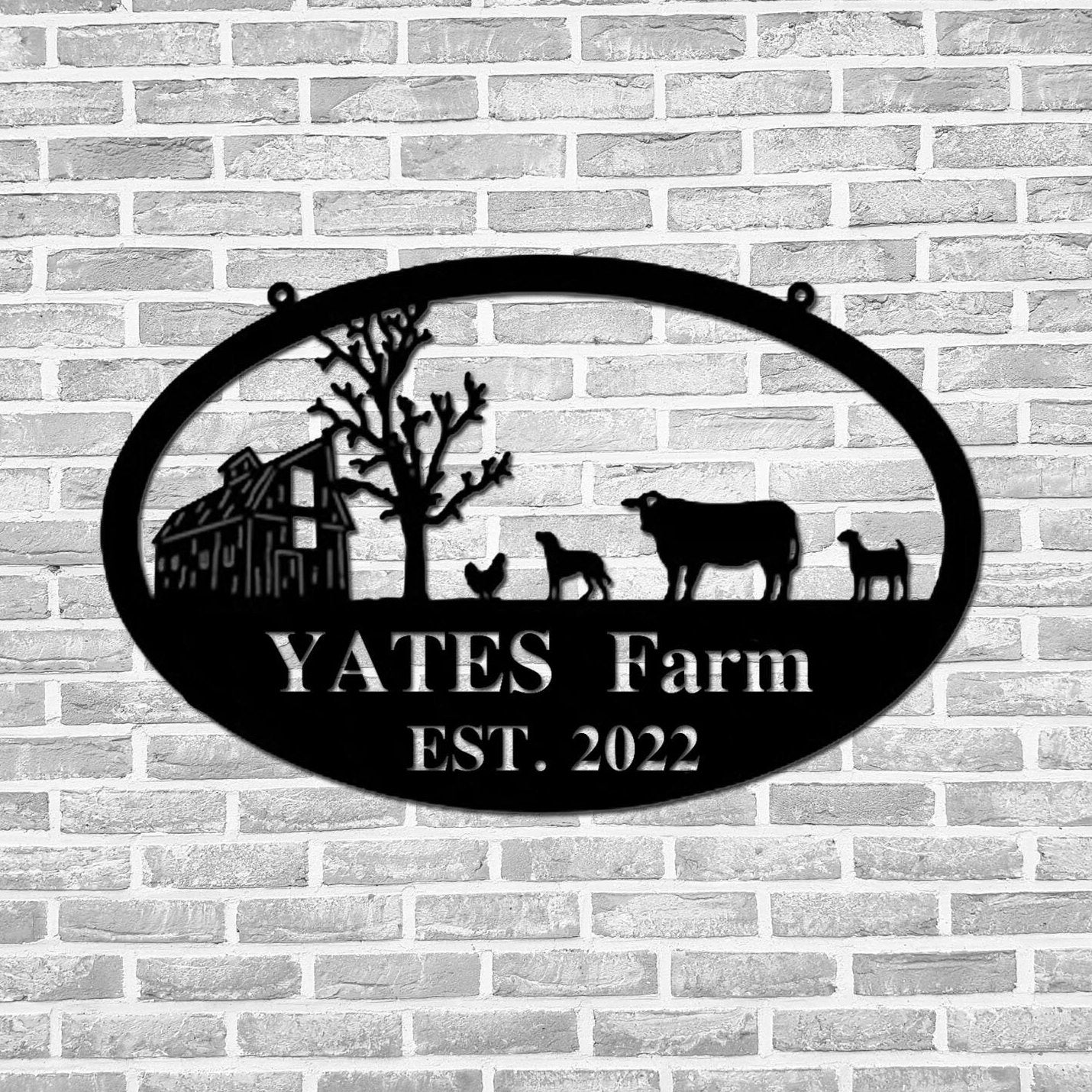 Custom Metal Farm Sign Metal Farm Sign Metal Ranch Sign Metal - Etsy