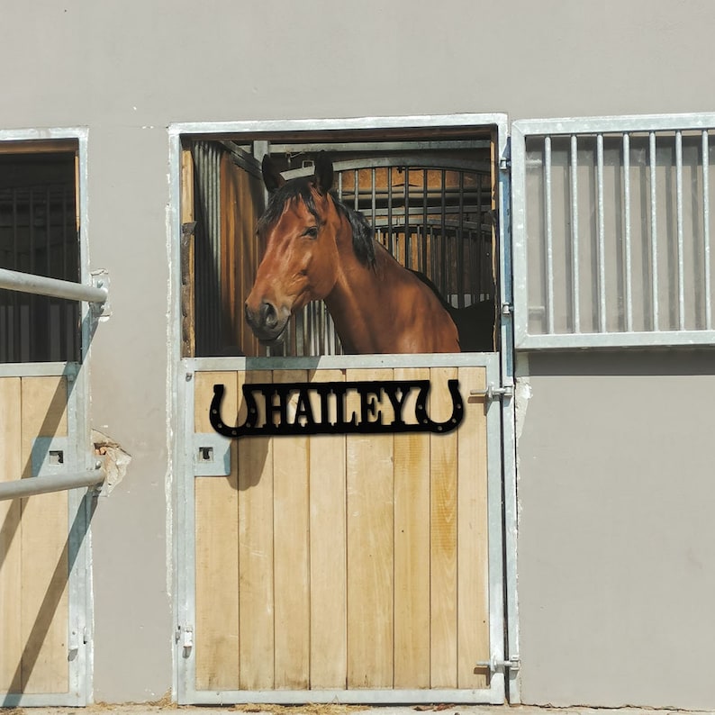 Personalized Horse Stall Name Plate Horse Stall Sign Horse - Etsy