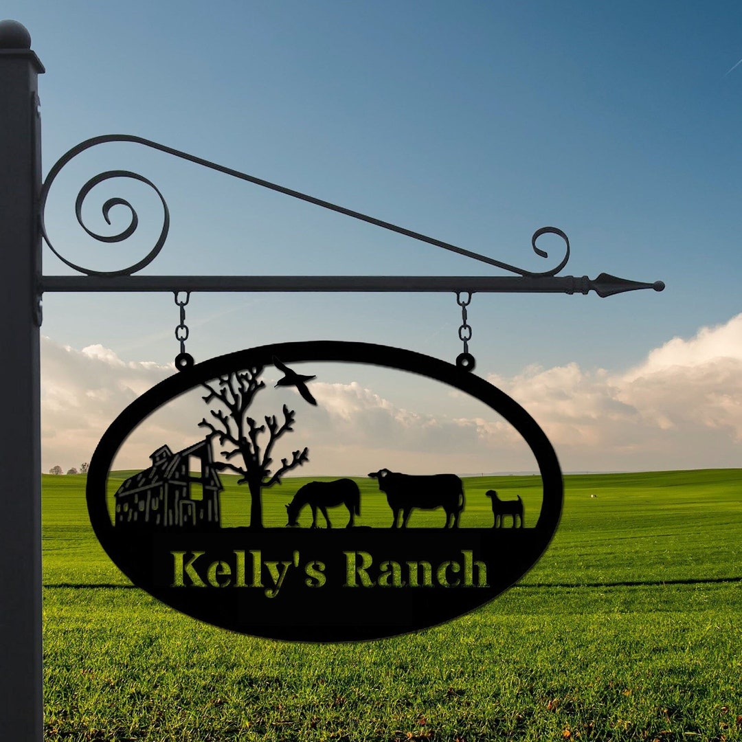 Custom Metal Farmhouse Decor Metal Farm Sign Metal Farm Sign - Etsy