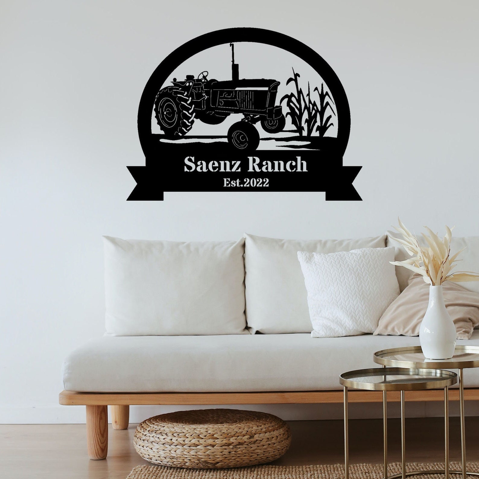 Metal Tractor Sign Personalized Tractor Metal Wall Art Custom - Etsy