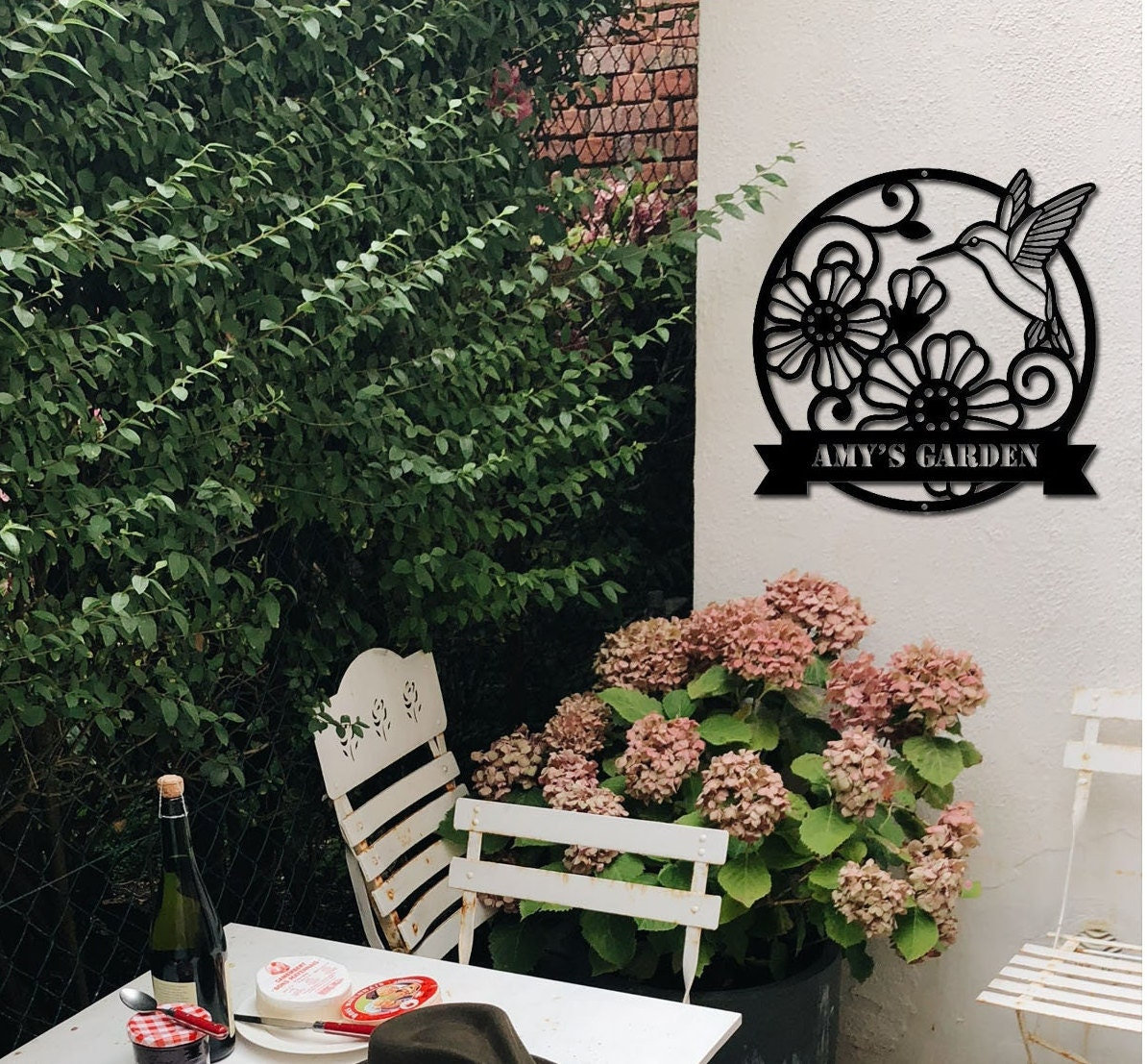 Custom Hummingbird Sign Personalized Hummingbird Metal Name Sign Metal ...