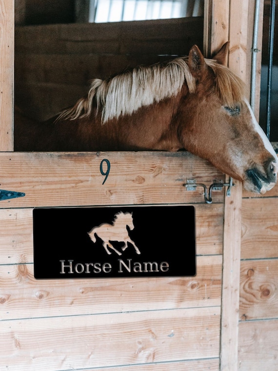 Custom Horse Name Sign Horse Stall Sign Metal Horse Sign Horse - Etsy