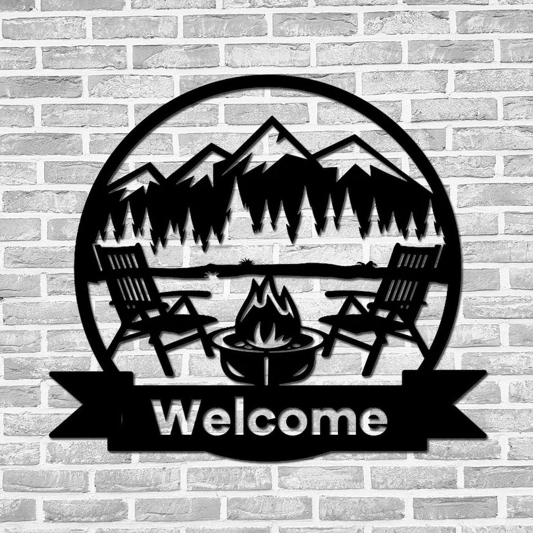 Custom Campfire Sign, Metal Outdoor Sign, Metal Camping Sign ,fire Pit ...
