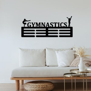 Custom Gymnastics Medal Holder, Medal Hanger, 12 Rungs for Medals ...