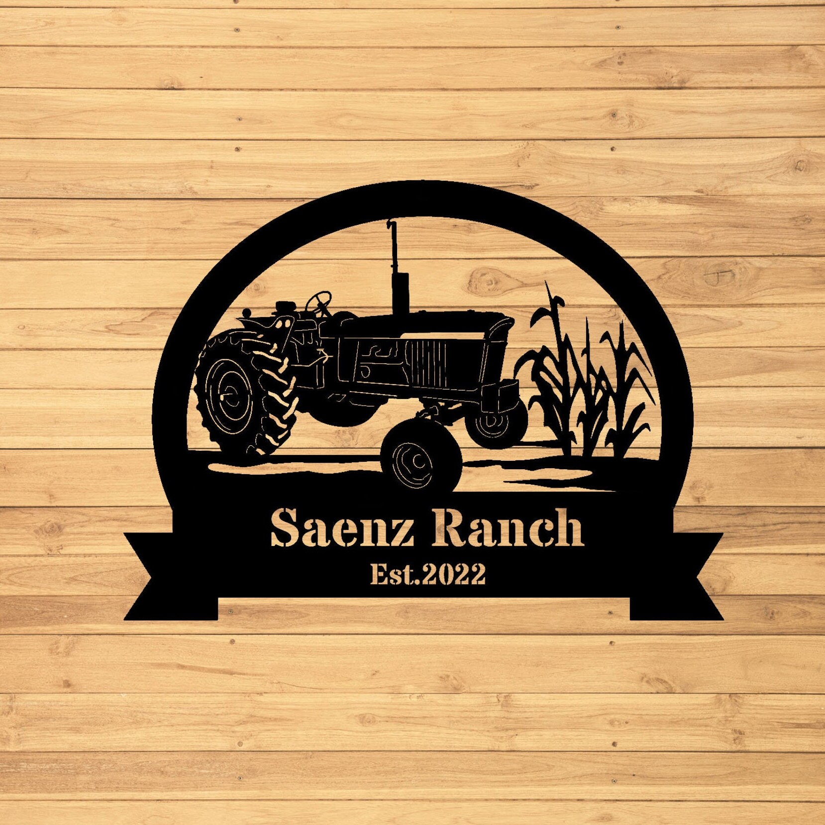 Metal Tractor Sign Personalized Tractor Metal Wall Art Custom - Etsy