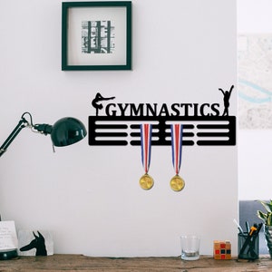 Custom Gymnastics Medal Holder, Medal Hanger, 12 Rungs for Medals ...