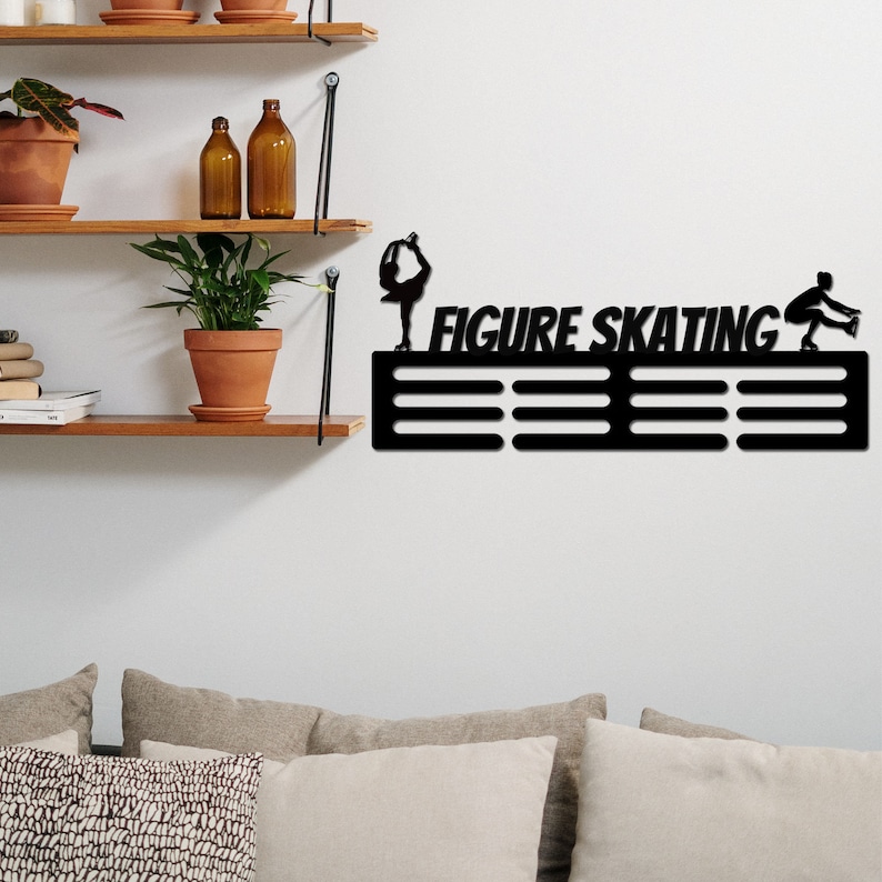 Ice Skating Medal Hanger Custom Figure Skating Medal Holder With Name ...