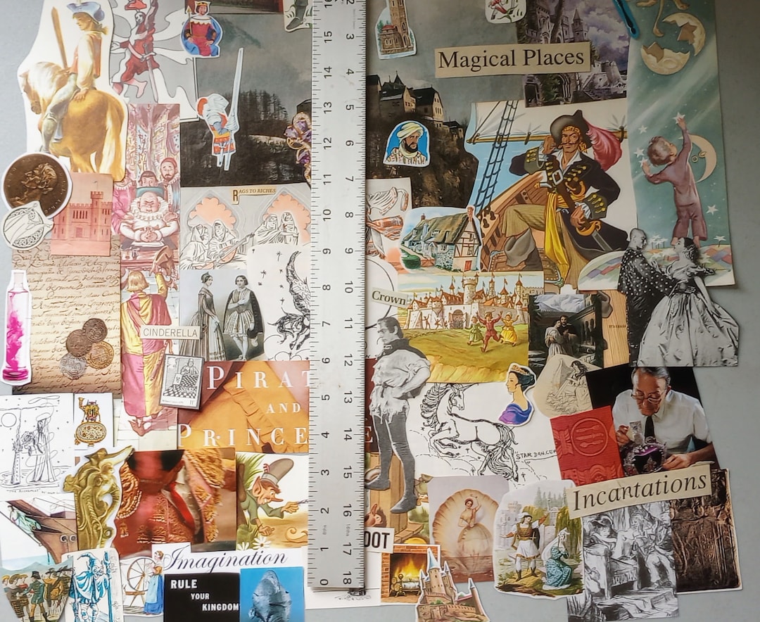 FAIRY TALE 5 Collage Cutout Bundle Pack: 50 STORYTELLING Cutout Vintage ...