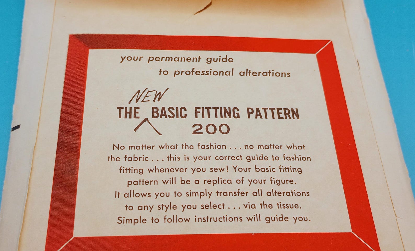 Vintage 1950s Basic Fitting Dress Pattern - Butterick 200 - Sloper or ...